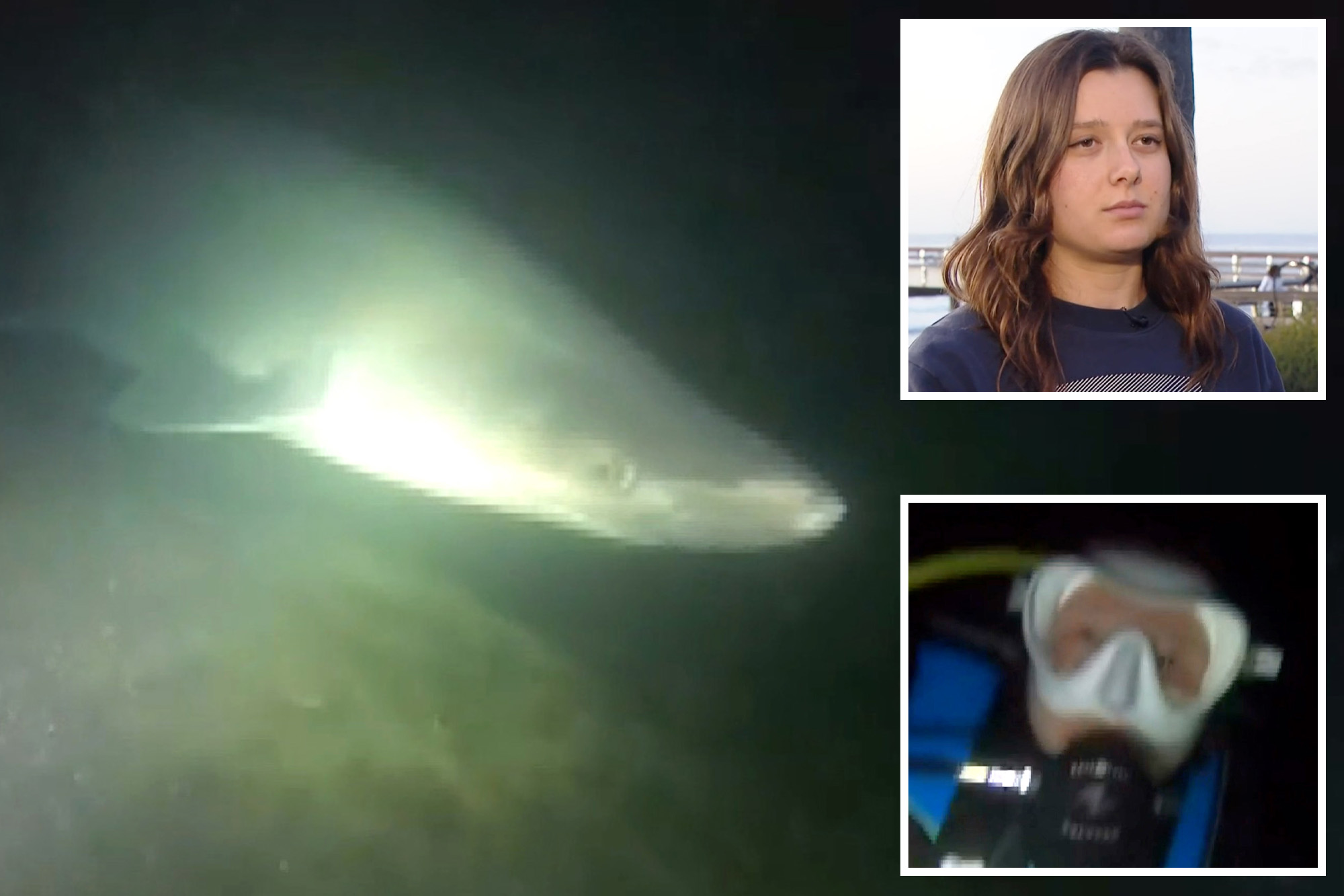 Divers come face-to-face with extremely rare deep-water shark off ...