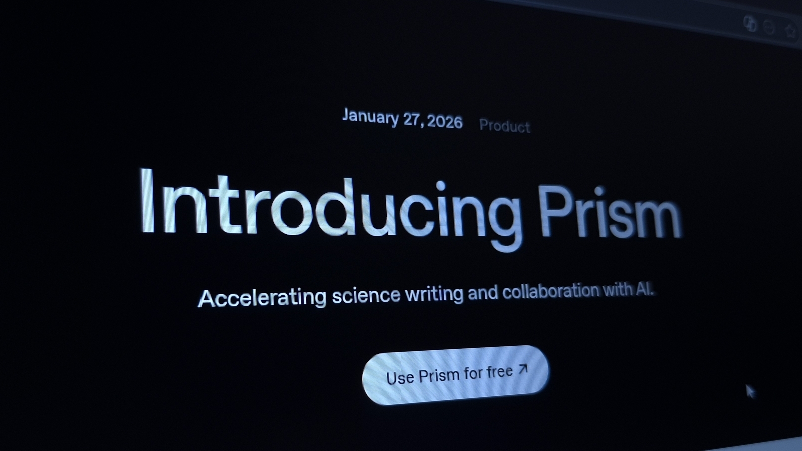 OpenAI introduces Prism as a new AI tool for scientific discovery