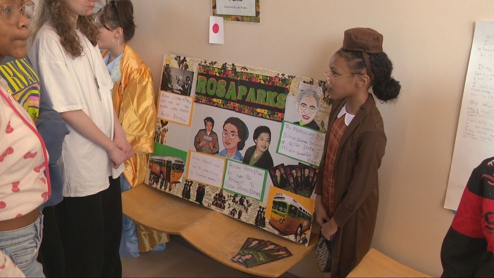 Young students bring Black history figures to life at Cincinnati school