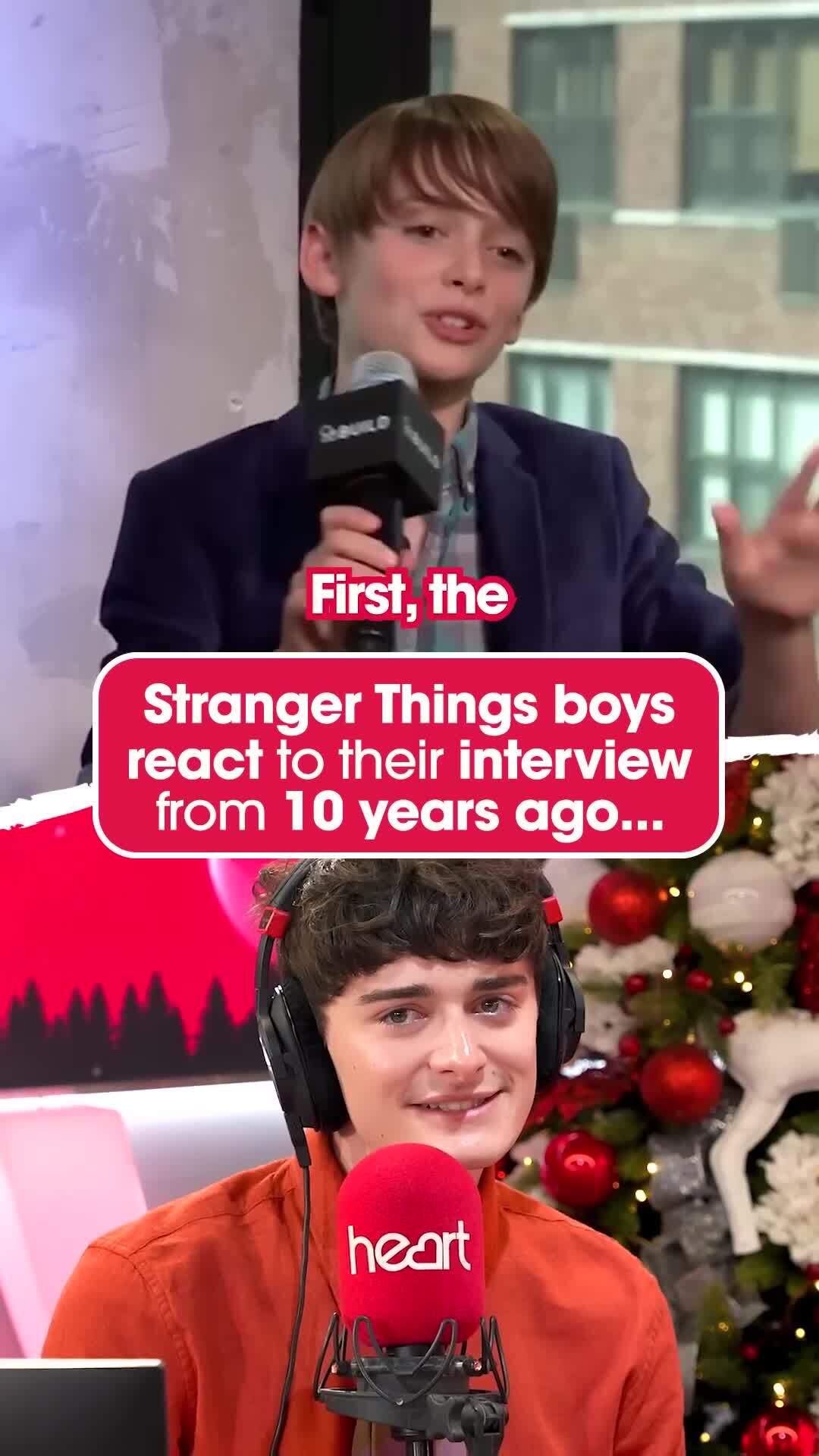 Stranger Things cast react to their first ever interview # ...