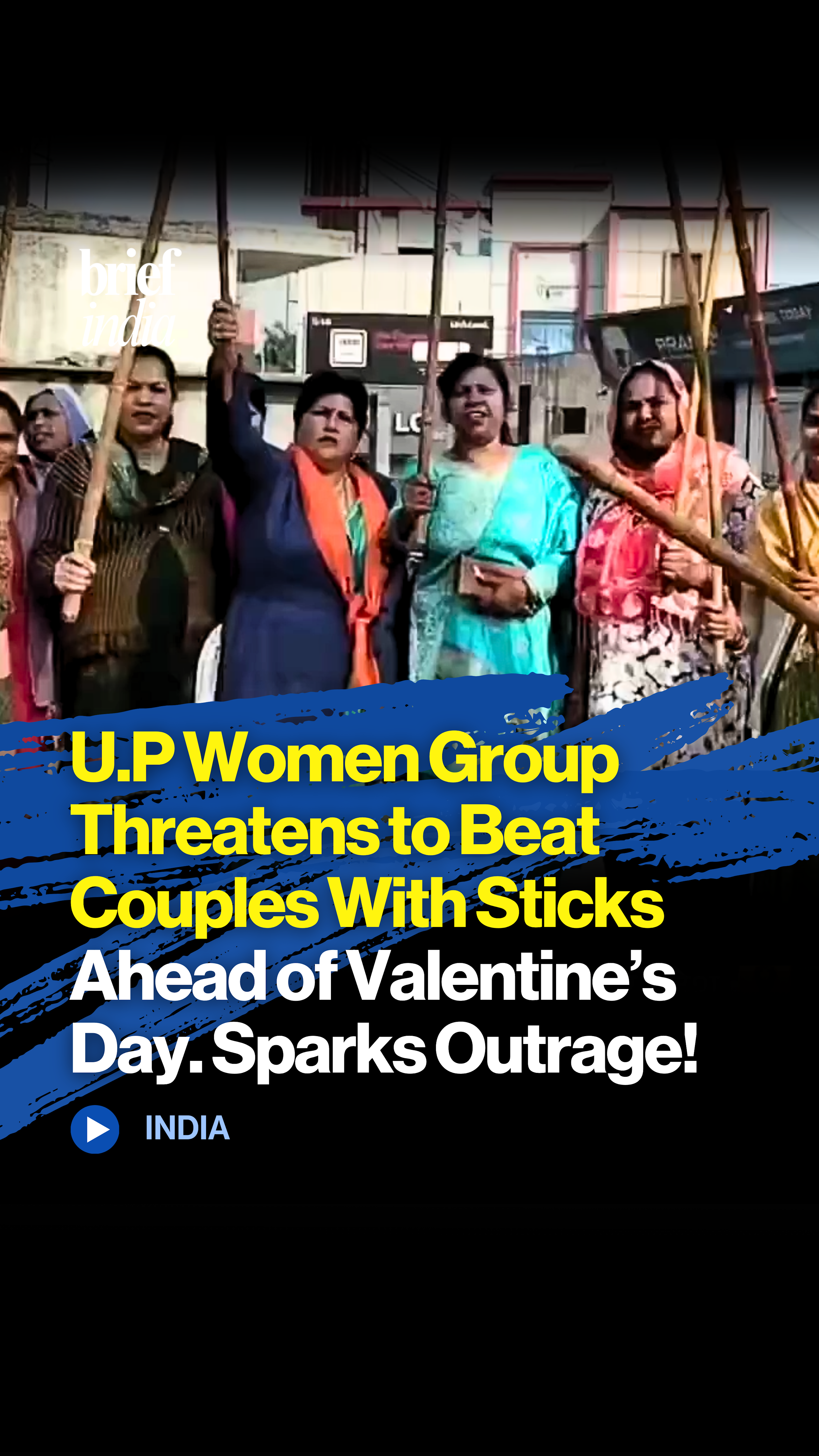 Muzaffarnagar Kranti Sena performs 'Lath Poojan', warns against ...