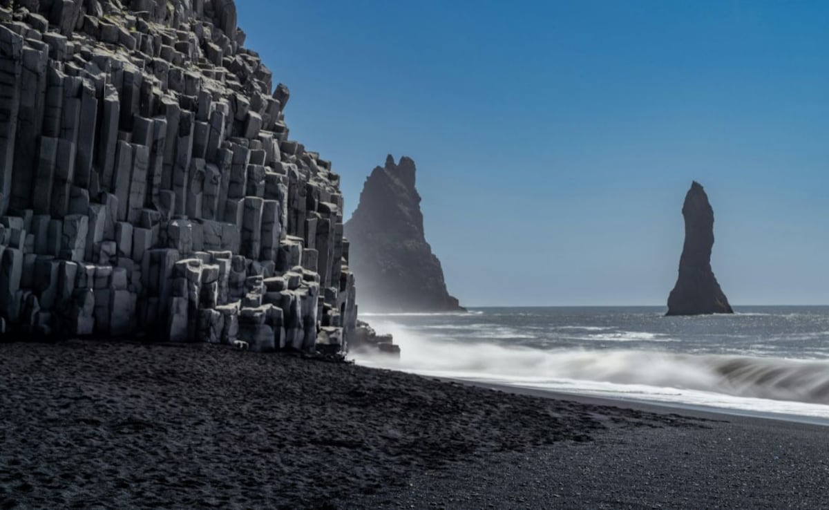 Iceland's iconic black beach hit by severe winter erosion, sand nearly ...