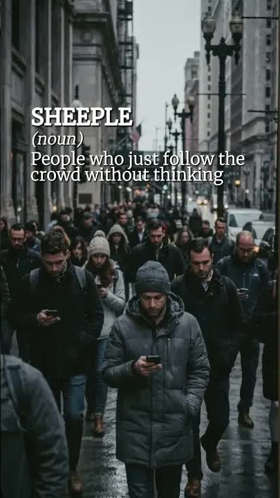 What does sheeple mean?