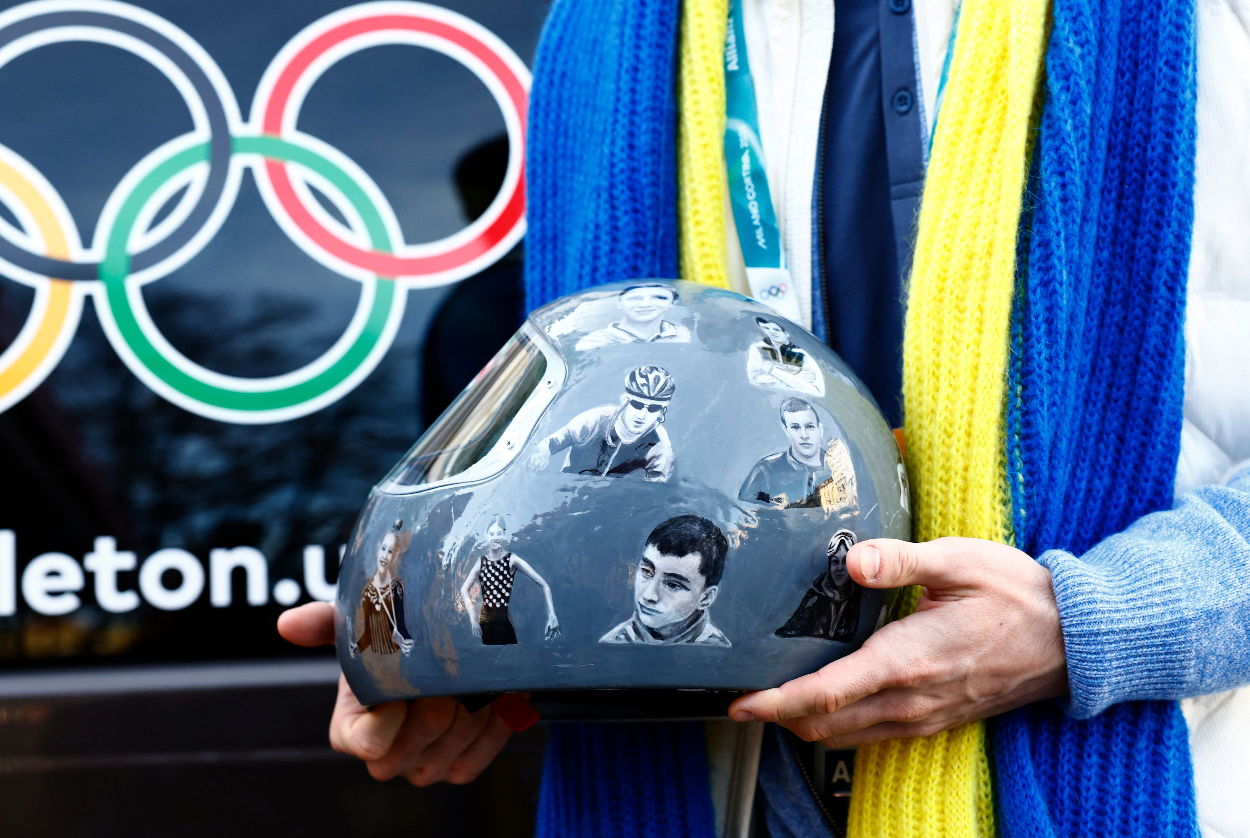 Ukrainian athlete's Olympic ban for commemorative helmet upheld