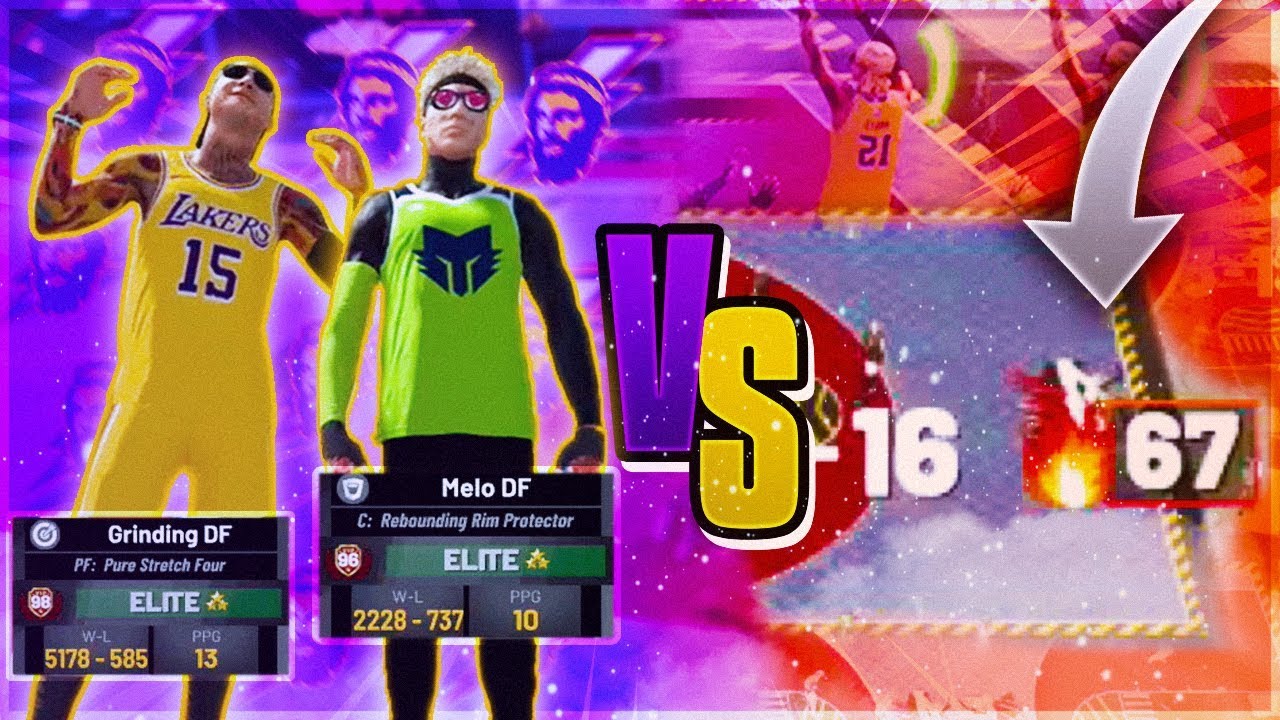 I pulled up on a 67 game win streak w/ my demi-god stretch big! DF vs ...