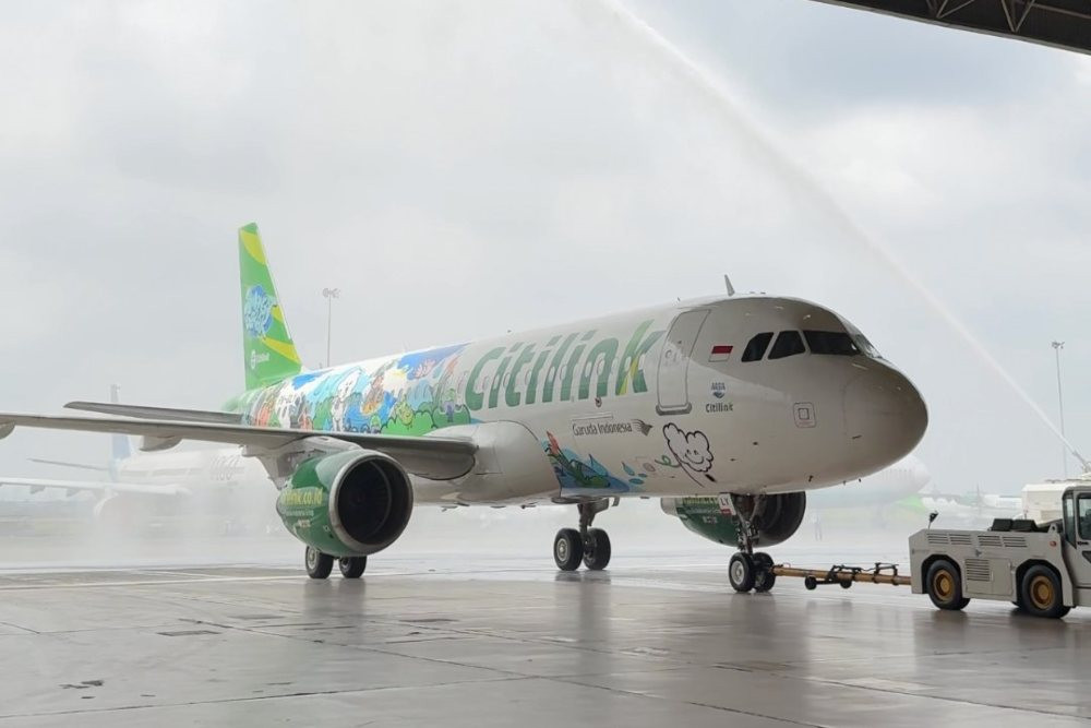 Citilink dan AQUA luncurkan livery khusus sambut angkutan Lebaran 2026