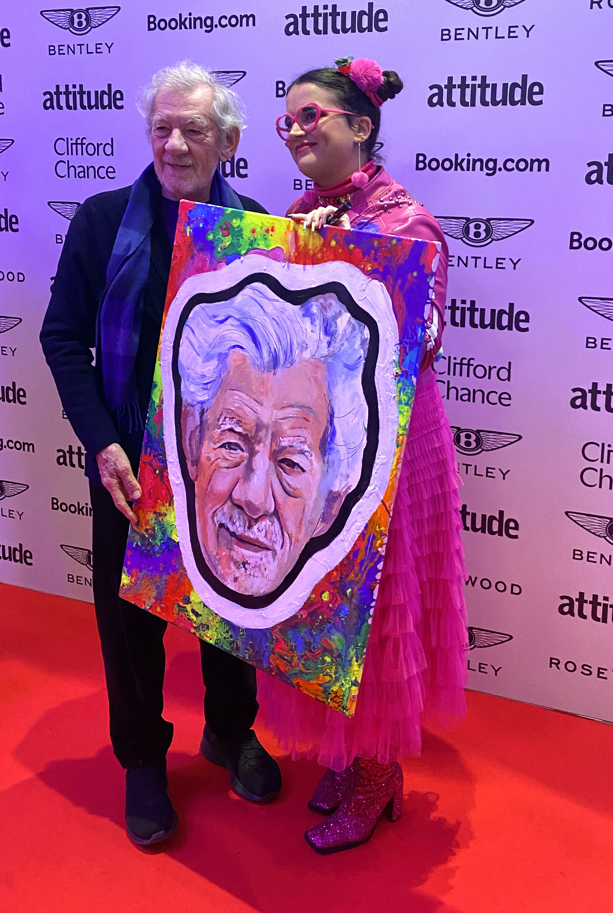 Painting of Sir Ian McKellen raises funds for Peter Tatchell Foundation