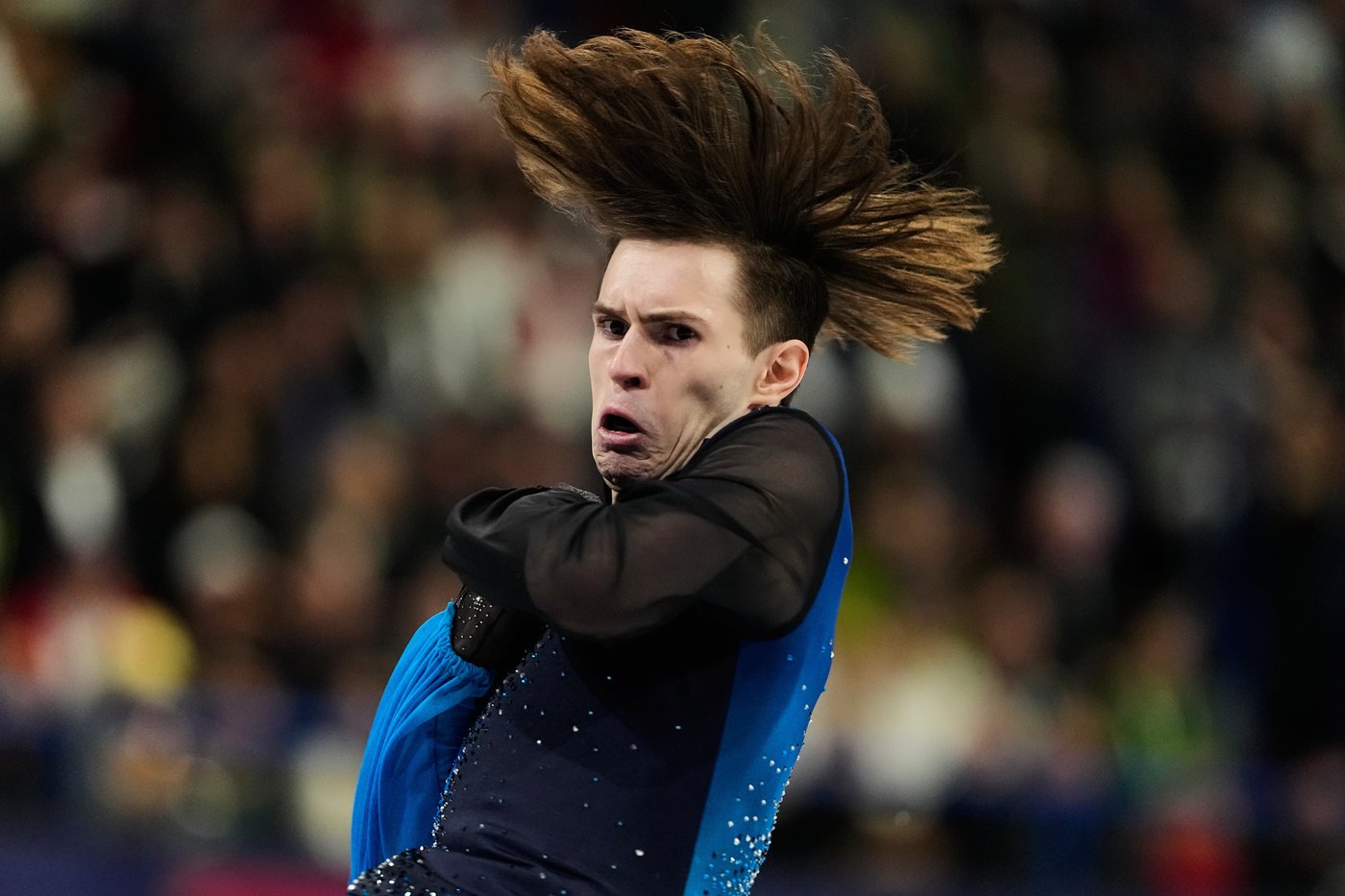 'Quad God' Ilia Malinin falls twice in Olympic disaster, allowing ...