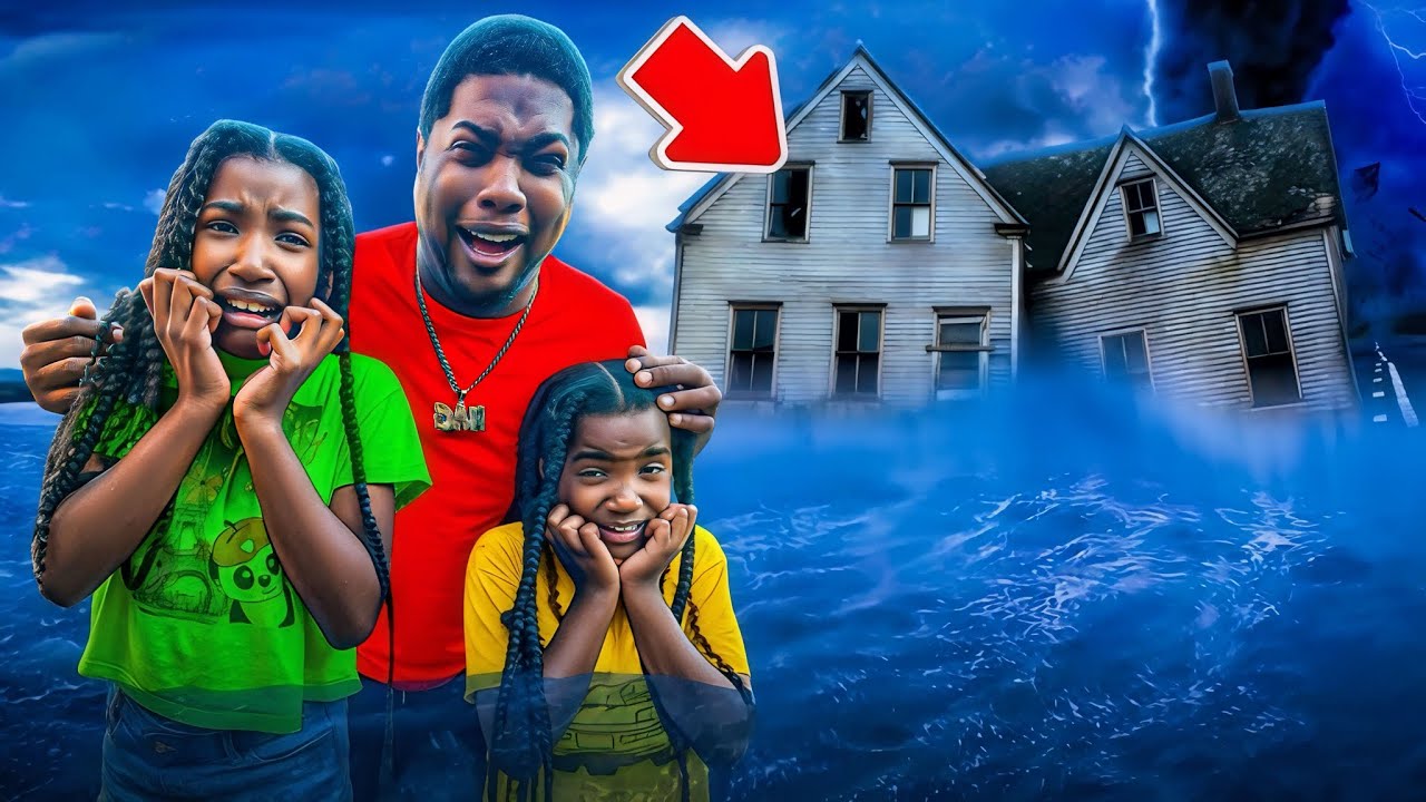 We survived a real hurricane and the creepy man. Mom is angry