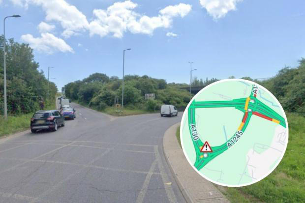 Police incident at A130 Bonville's roundabout causing slow traffic