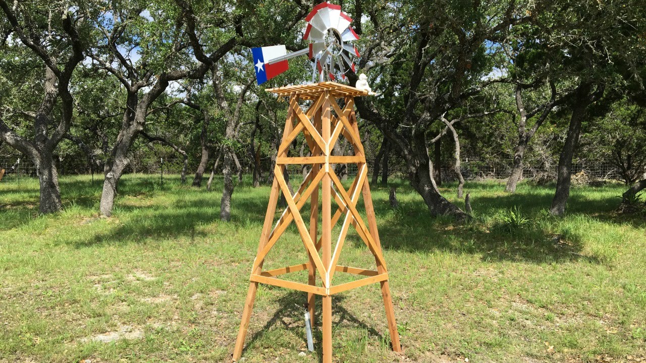 How to build a wooden windmill base