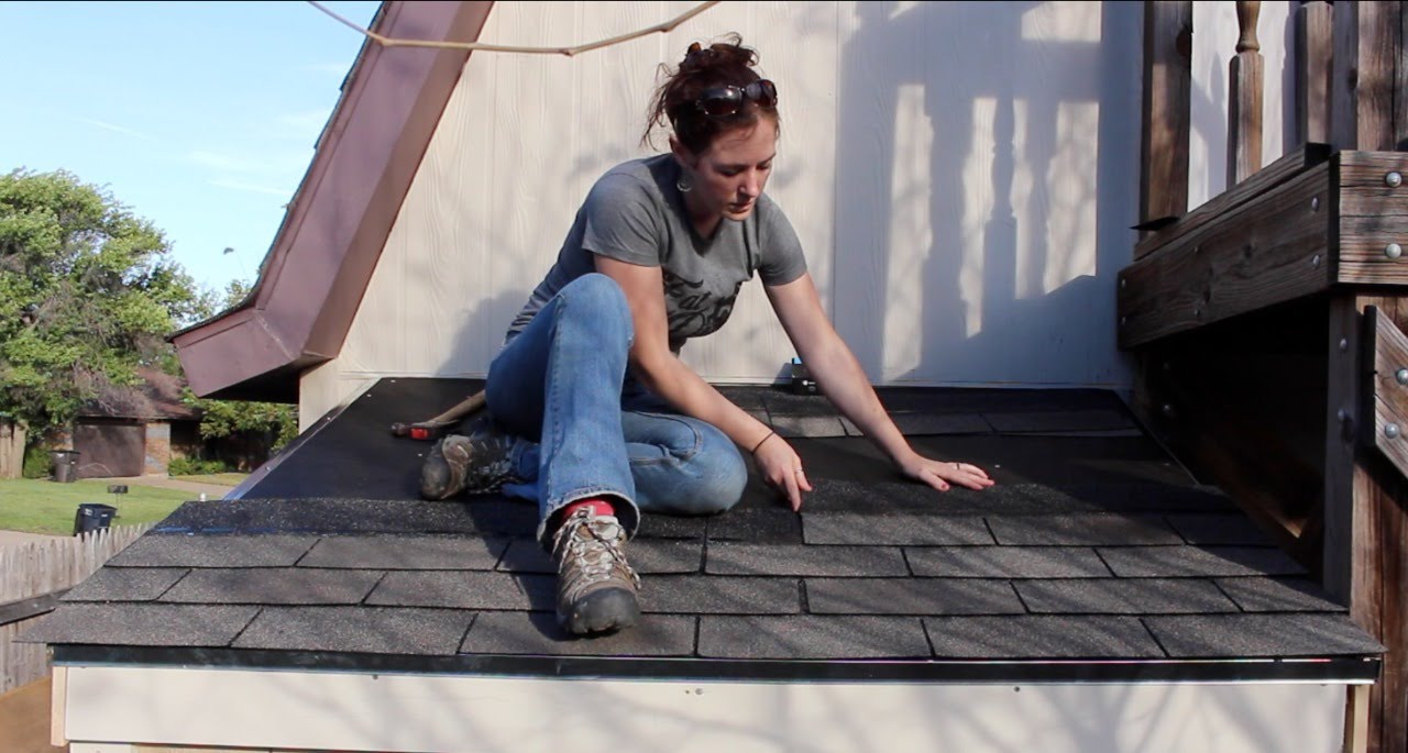 How to build a lean-to with a shingle roof
