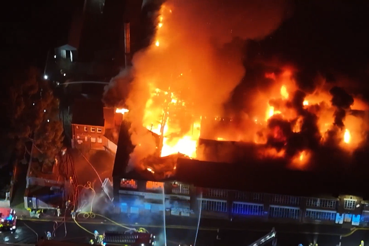 Drone pilot who flew over fire fined in 'first conviction of its kind'