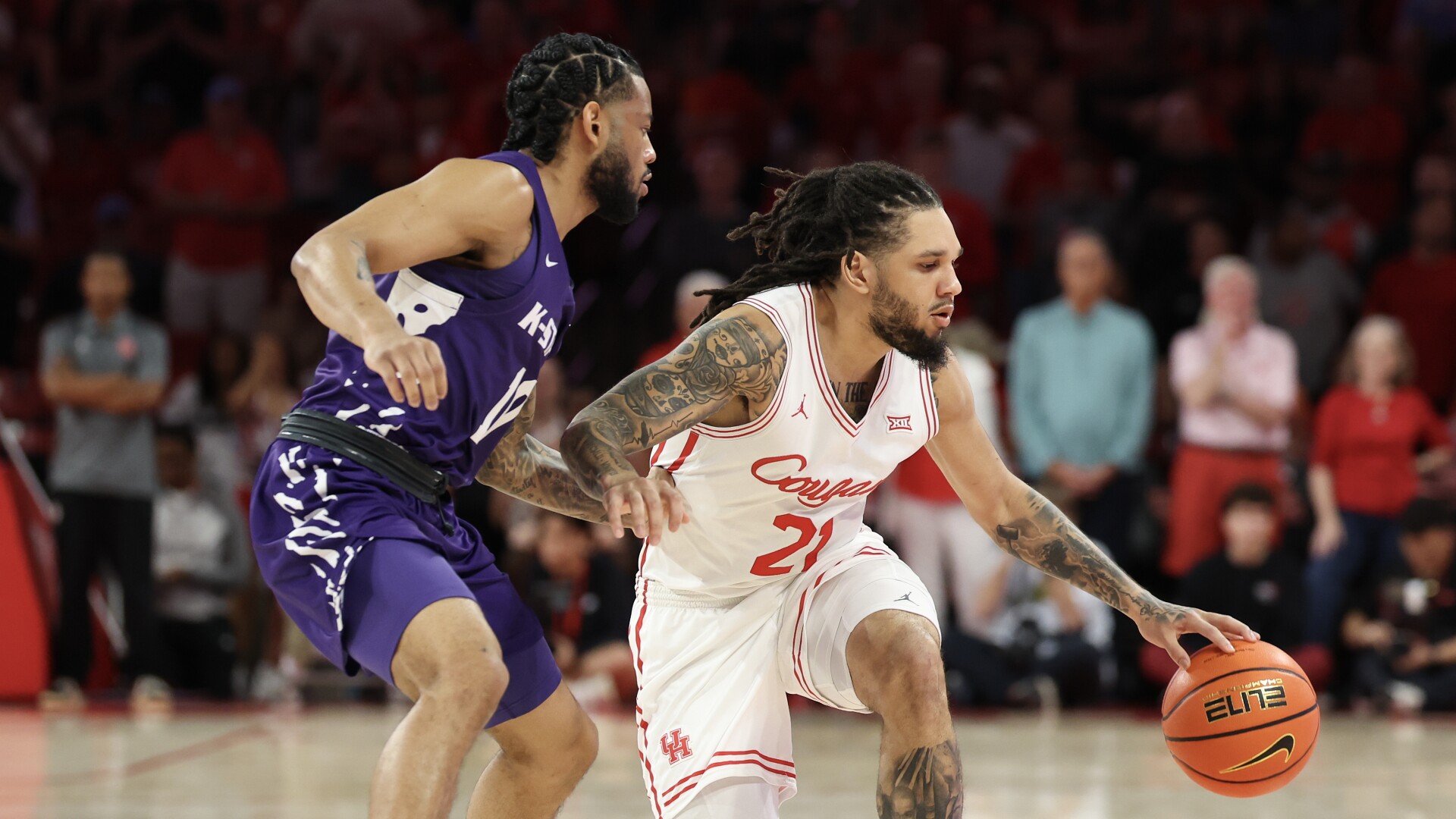 Emanuel Sharp scores 23, No. 3 Houston downs Kansas State 78-64