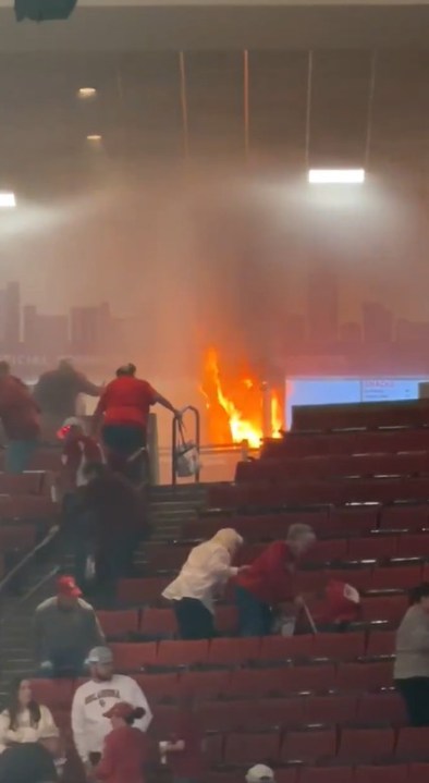 Popcorn machine catches fire during OU men’s basketball game