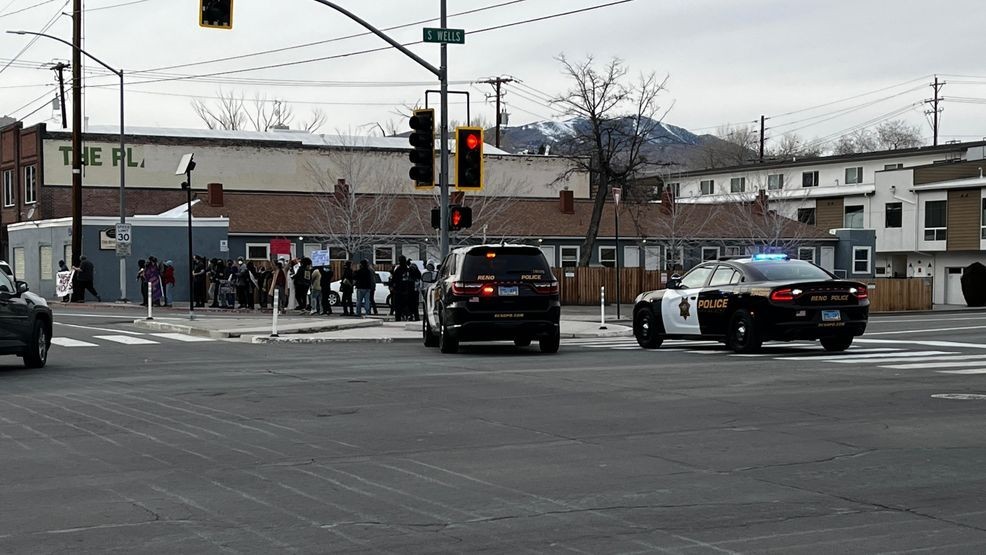 Protest near Wells Avenue bridge prompts brief closure, Reno police ...