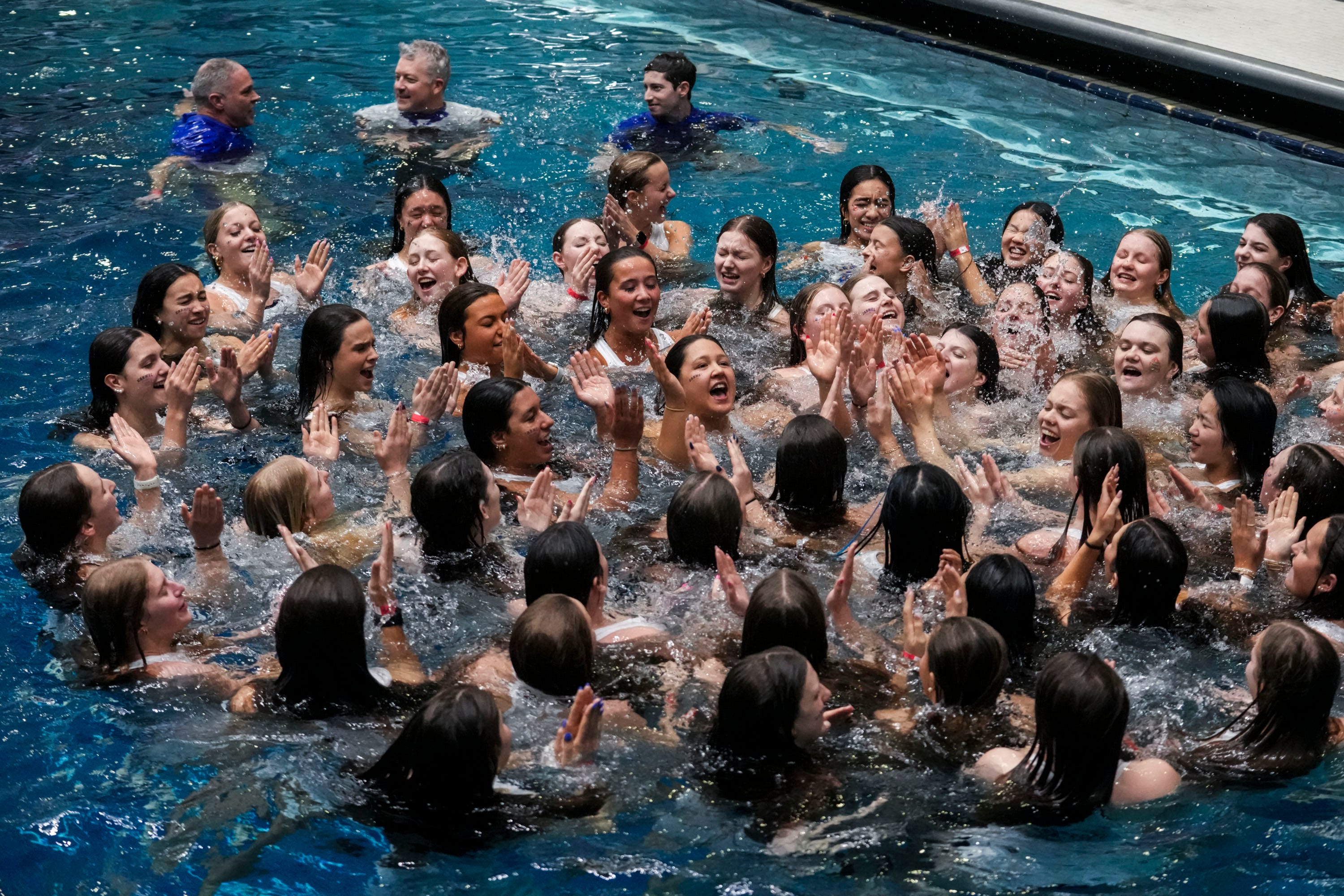 Carmel girls win 40th straight Indiana state swimming title