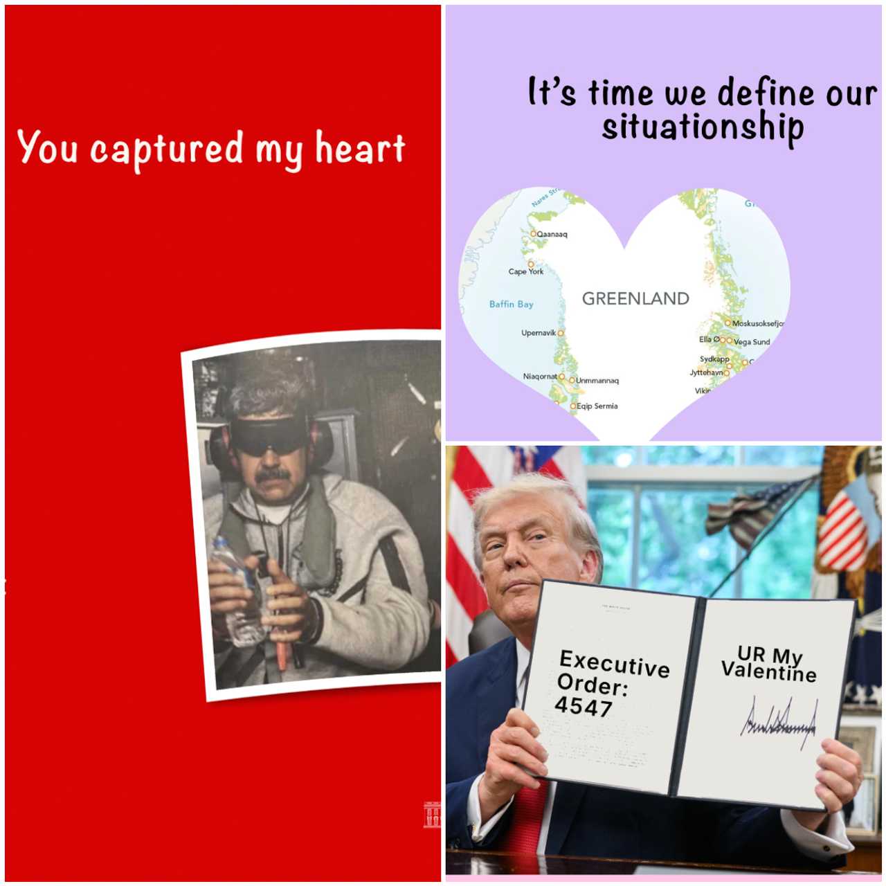 White House drops Valentine’s Day meme cards featuring Maduro capture ...