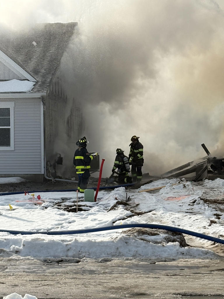 Newly built home near Muskegon Costco destroyed in fire