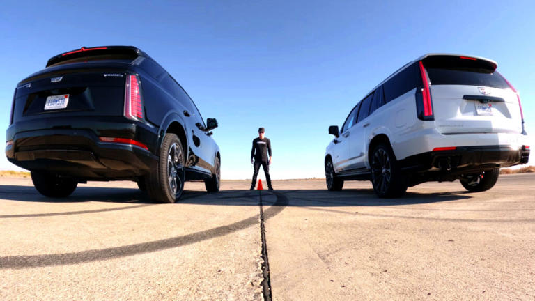Cadillac’s electric Escalade learns a hard lesson from its loudmouth V8 ...