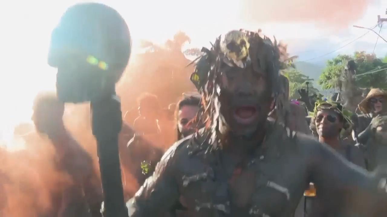 Forget glitter, this Carnival party in southern Brazil is all about mud
