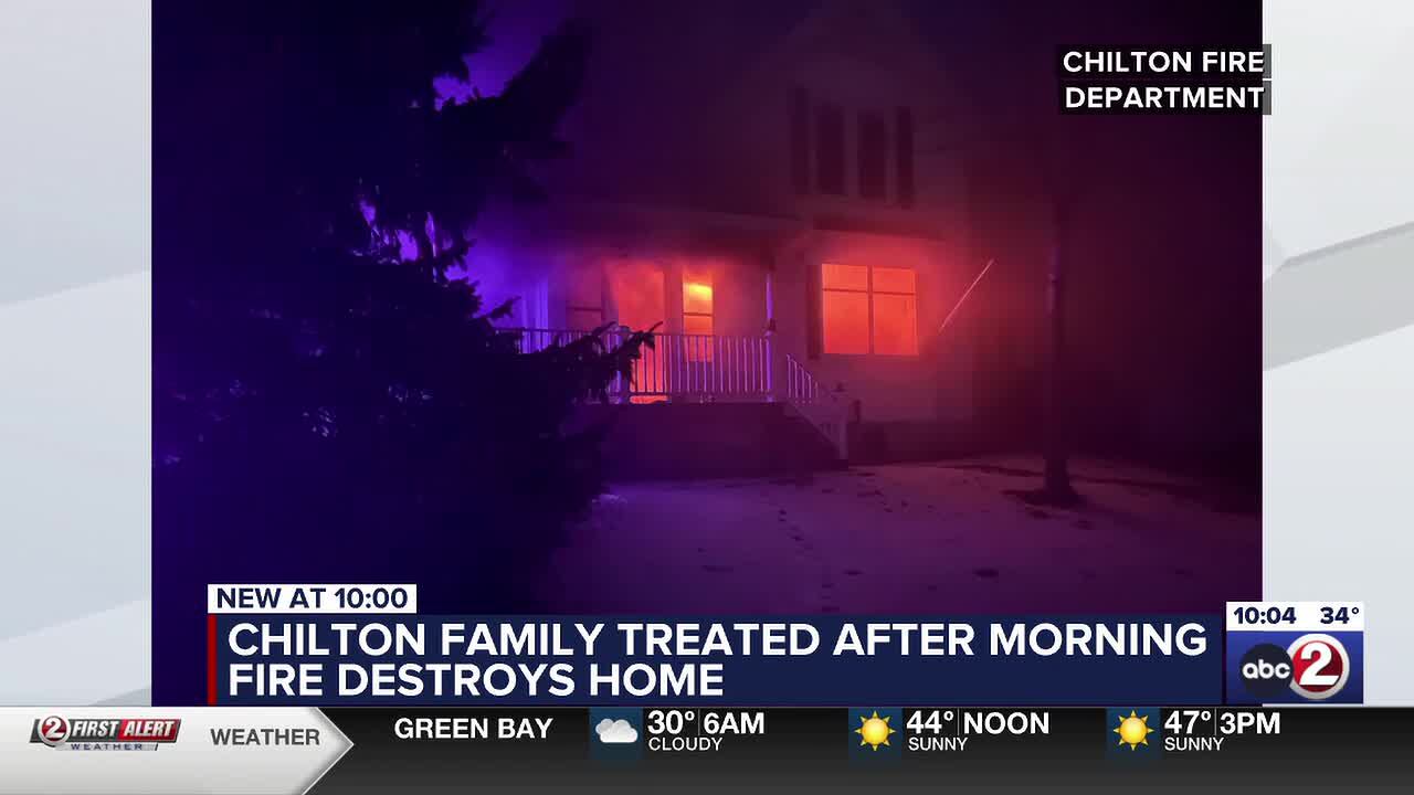 Chilton family of 8 loses home after early-morning fire