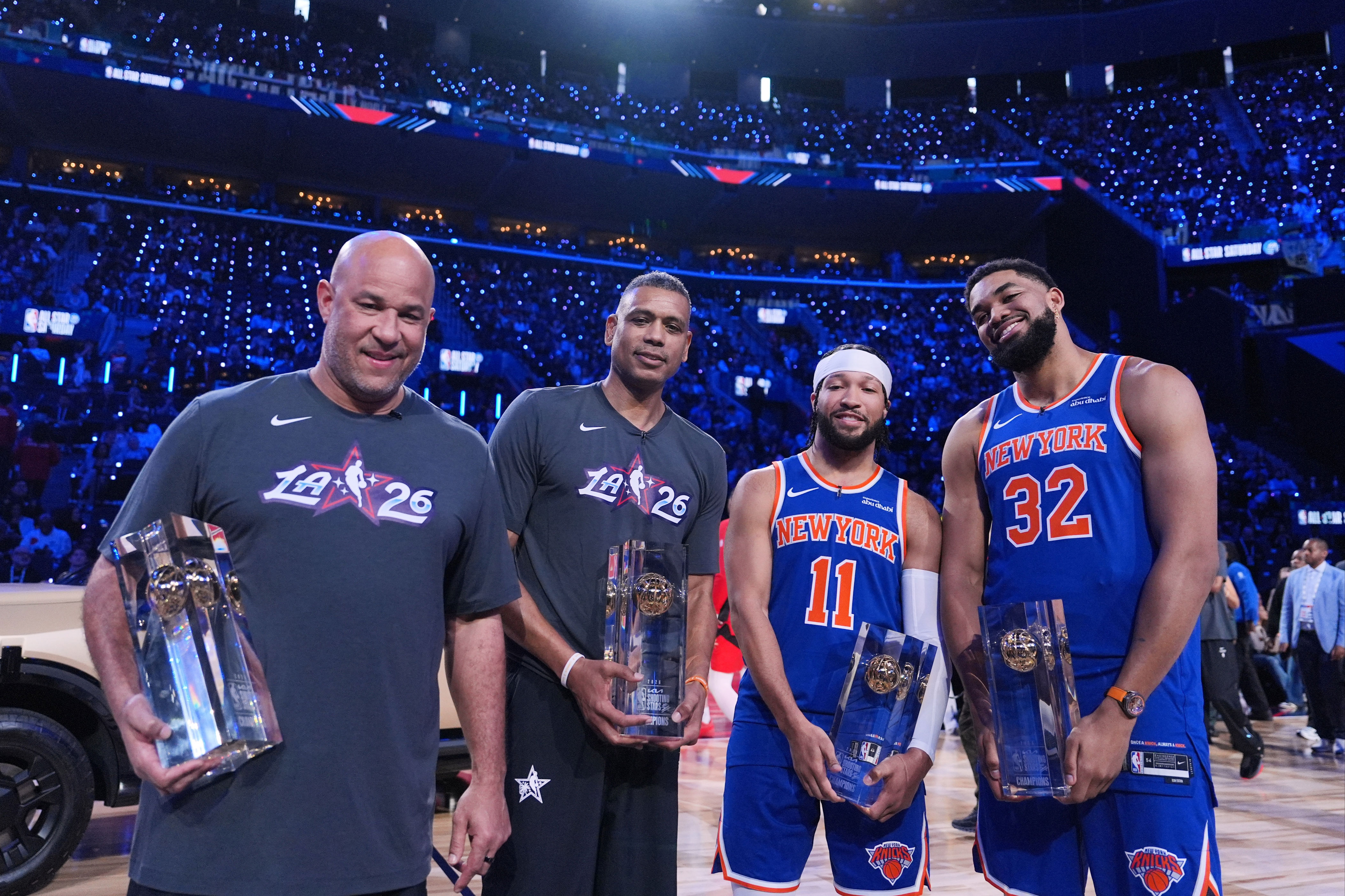 Jalen Brunson lifts Team Knicks to NBA All-Star Shooting Stars ...