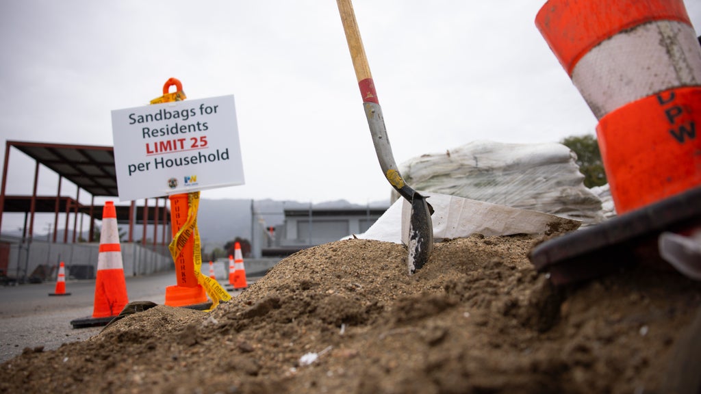 Evacuation warning in place near LA burn scars a winter storm brings ...