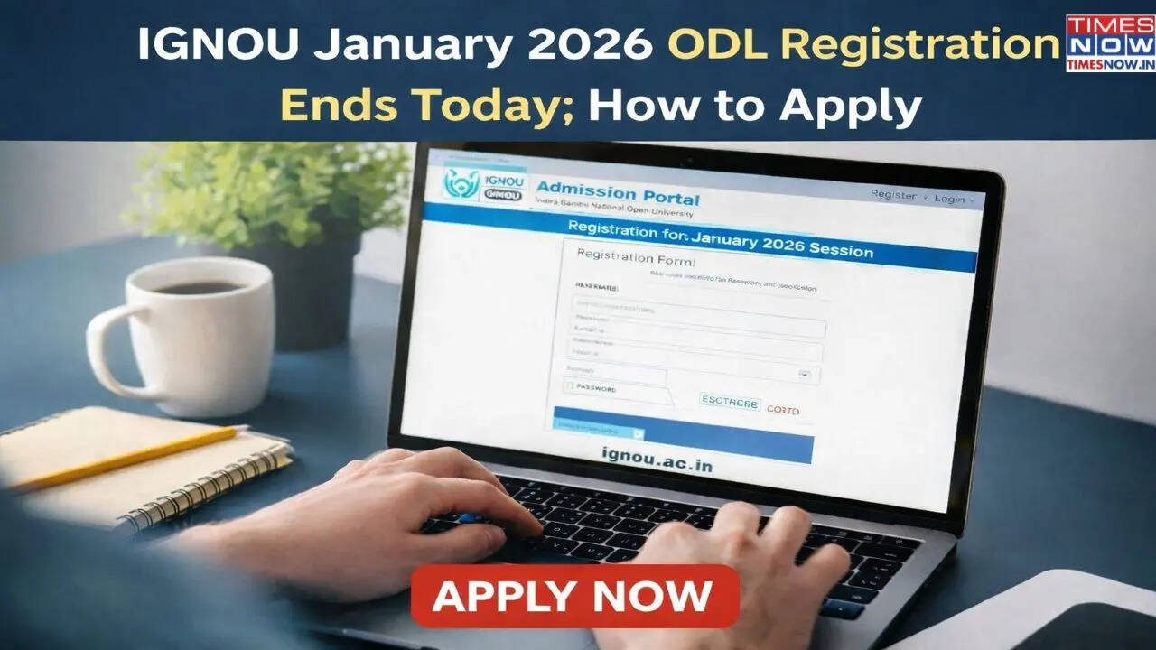 IGNOU January 2026 ODL registration ends today; how to apply