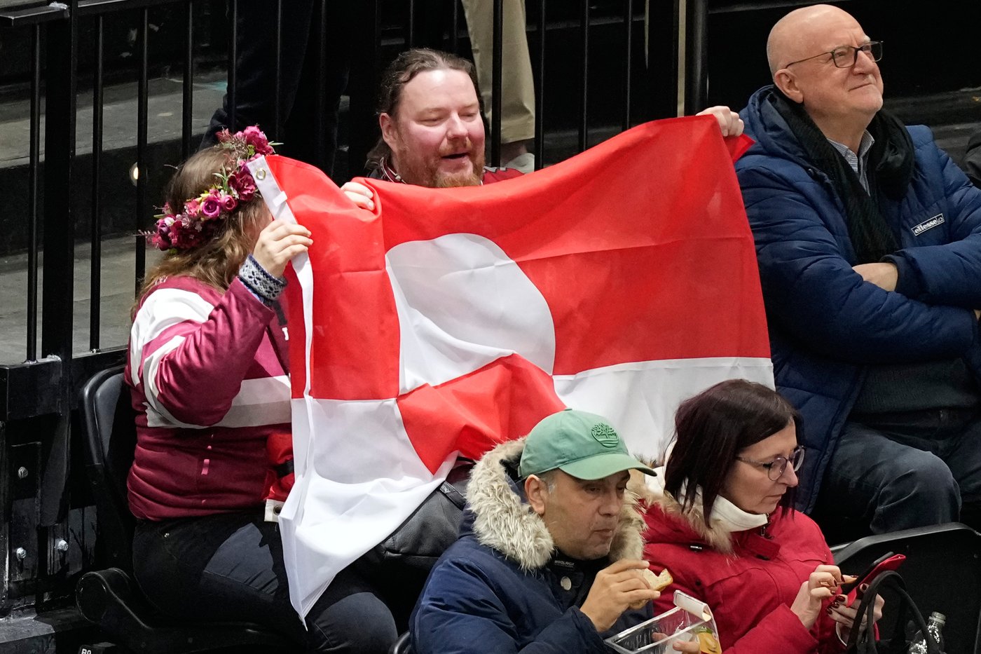 Fans who raised Greenland's flag at US-Denmark Olympic hockey game say ...