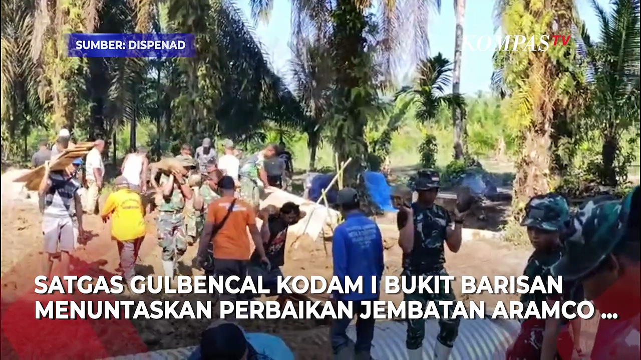 TNI AD tuntaskan perbaikan jembatan Aramco, akses warga Tapanuli ...