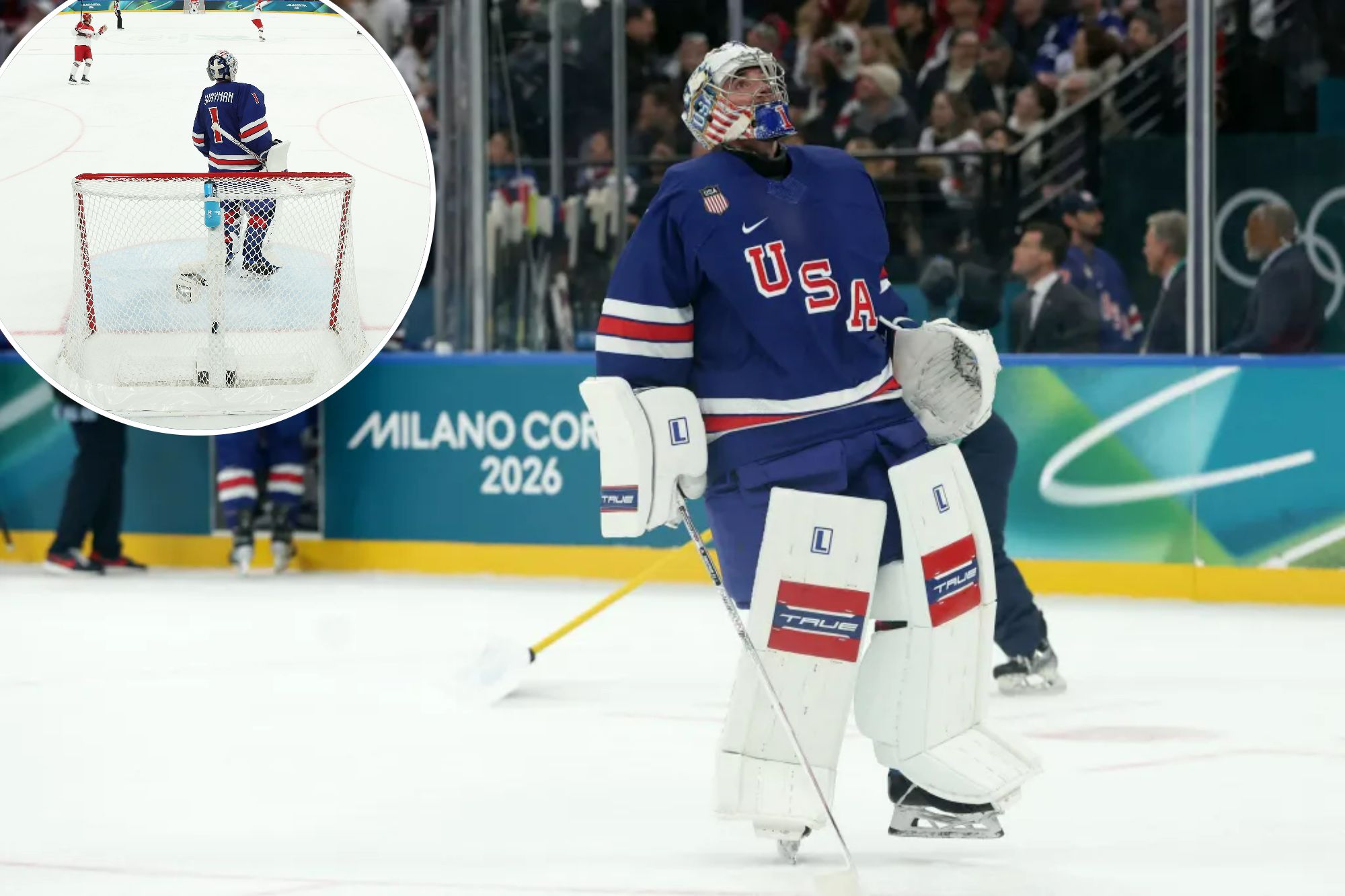 Team USA backs Jeremy Swayman after brutal blunder on 'crazy play' in ...