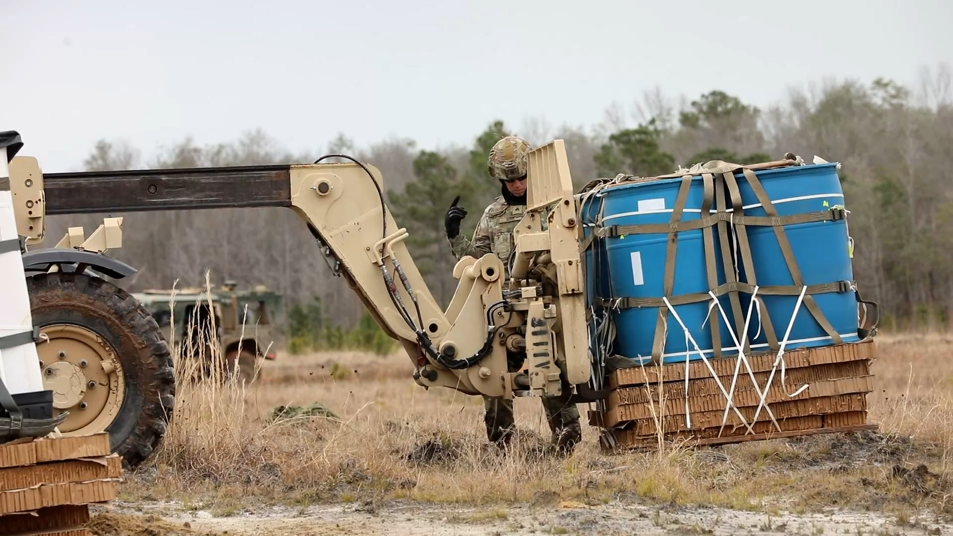 How does the army resupply troops mid battle?
