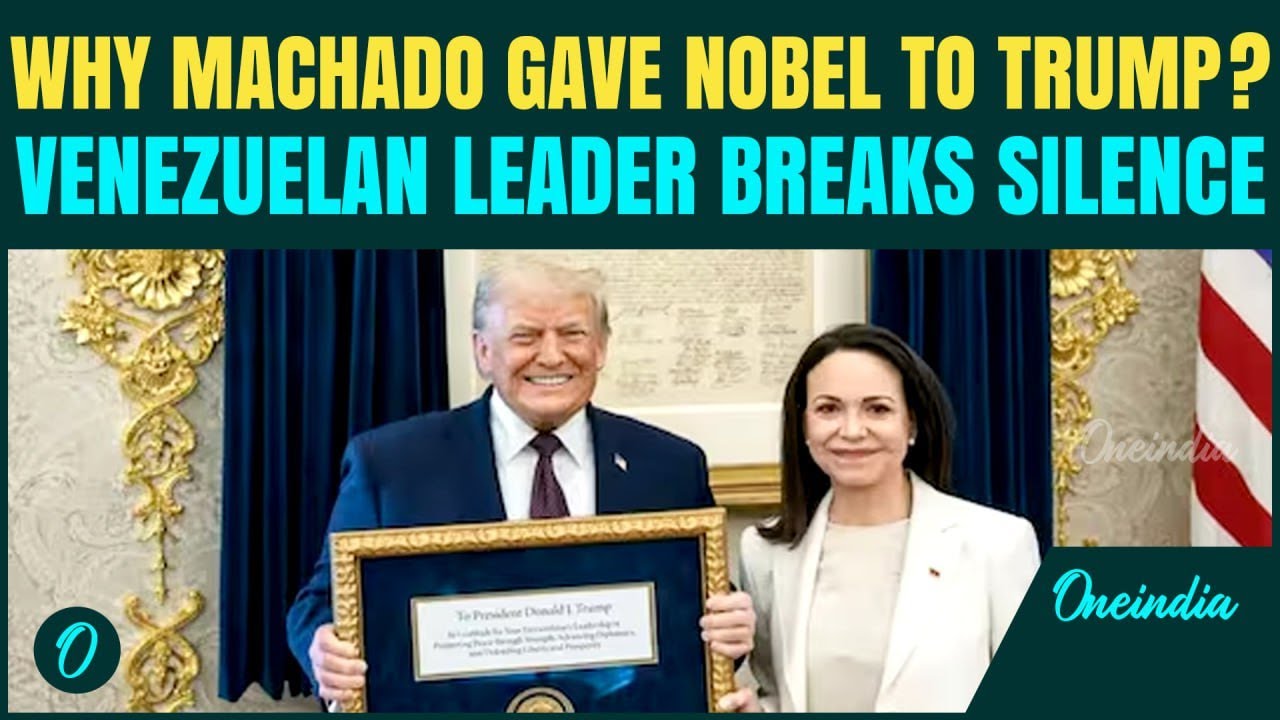 Venezuela’s Maria Corina Machado breaks silence on giving Nobel Peace ...