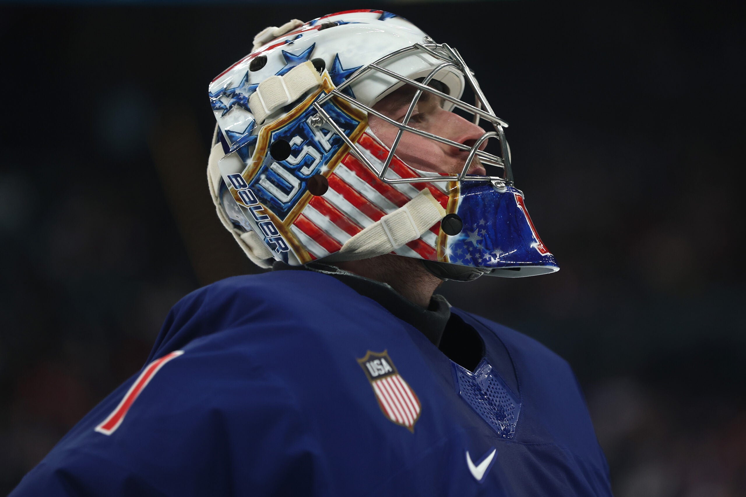 Jeremy Swayman shares humorous response to regrettable goal in first ...