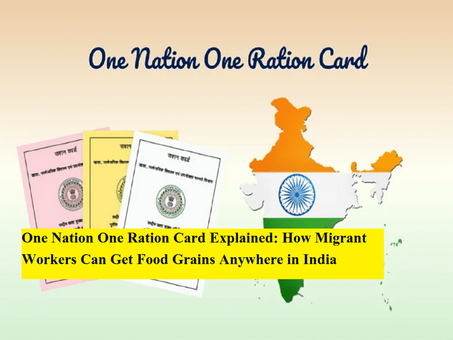 One nation one ration card explained: How migrant workers can get food ...