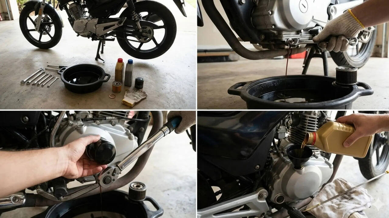 How to change your commuter bike’s engine oil in 30 minutes
