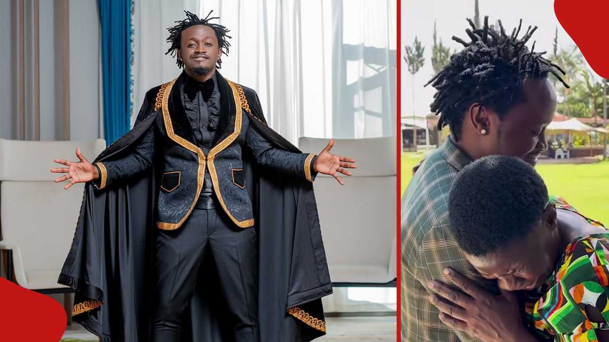 Tearful moment as Bahati meets woman claiming to be his mother