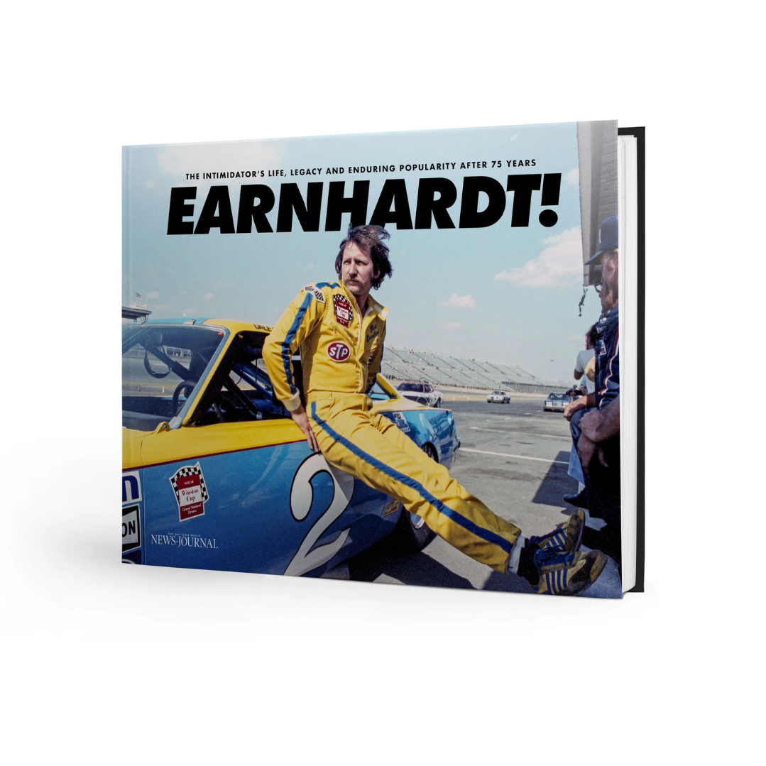 Celebrate Dale Earnhardt's birthday with this hardcover collectible book