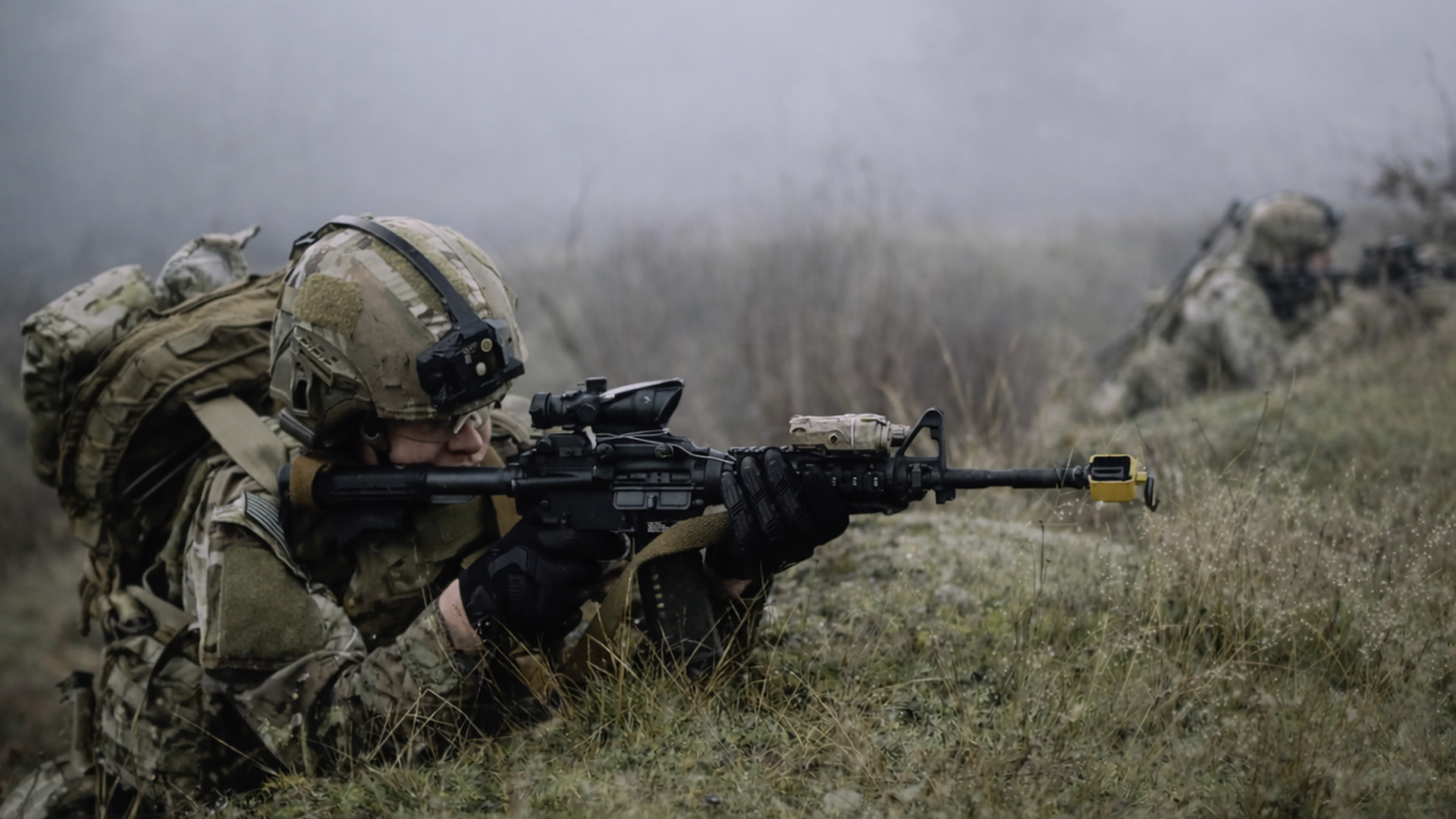 Soldiers conduct team-based live fire training