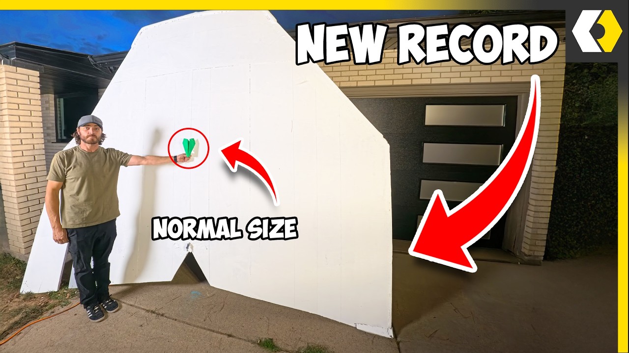 I built the world's largest paper airplane