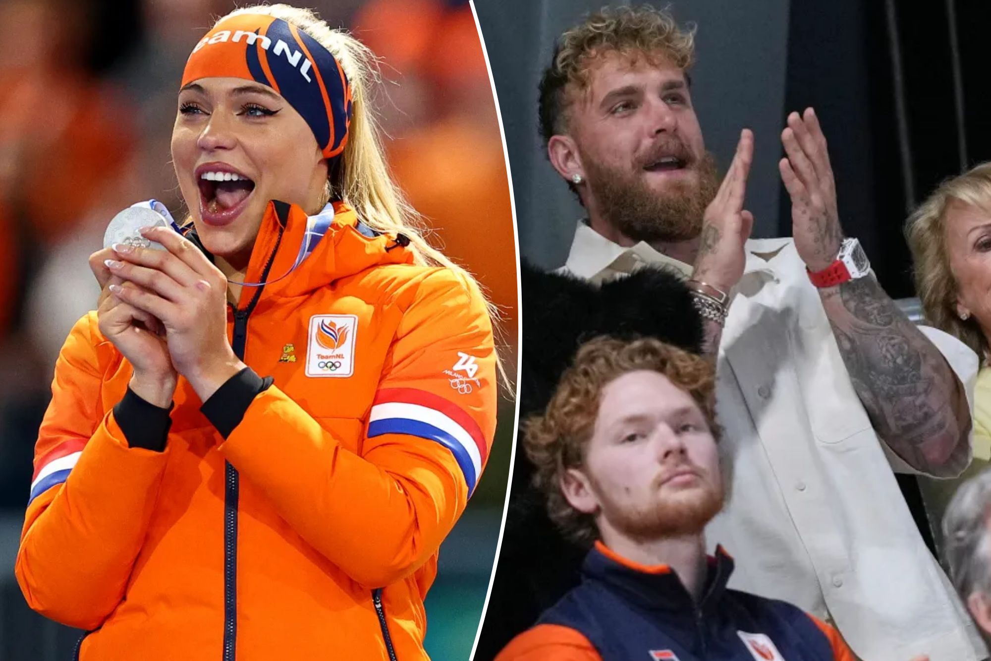 Jake Paul’s speed-skater fiancée Jutta Leerdam takes silver in 500m as ...