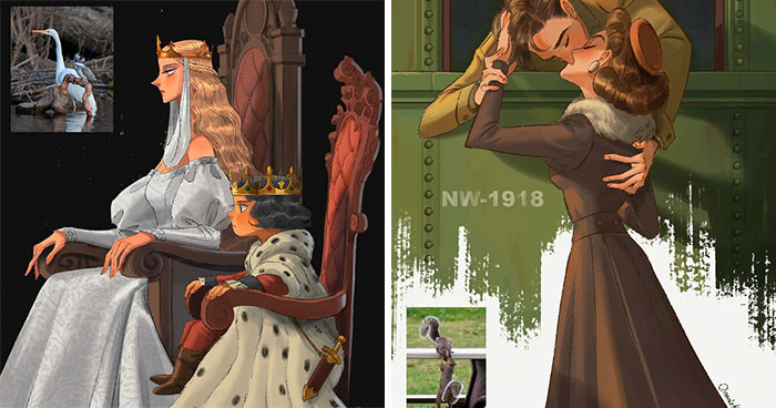 22 illustrations by the artist who turns animal photos into playful ...