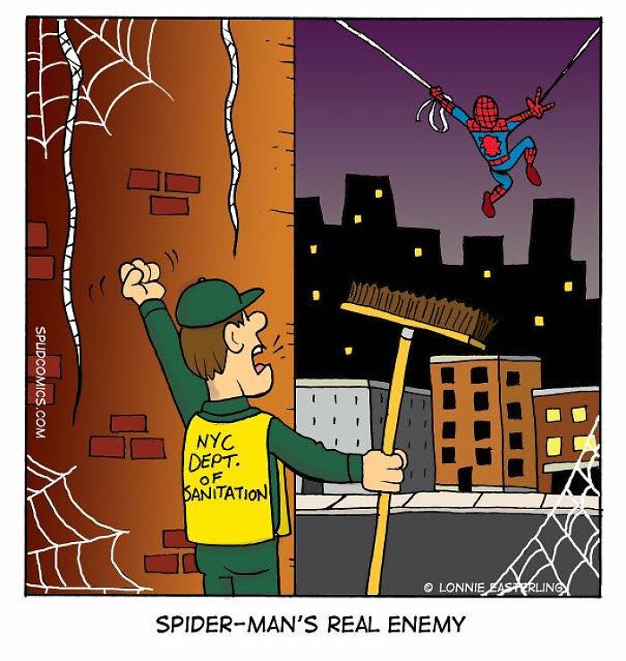 16 hilarious comics about superheroes dealing with everyday problems