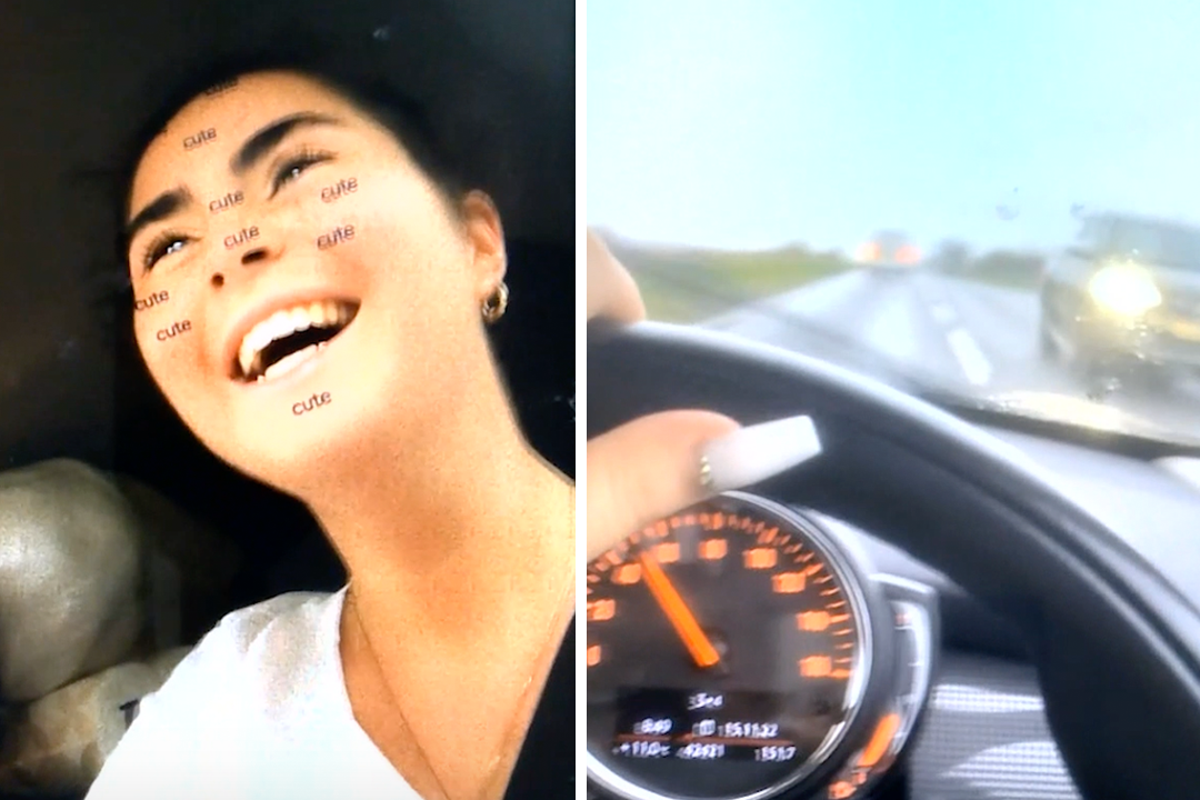 Woman who filmed videos while speeding jailed after killing two