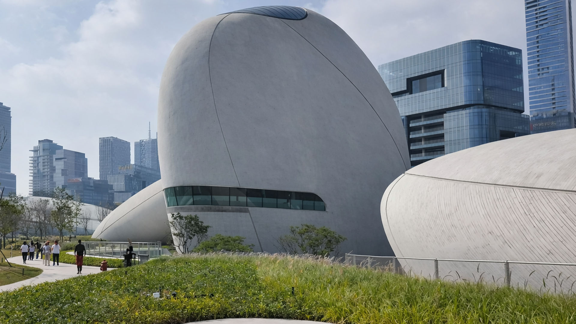 Public park architecture stands out in China
