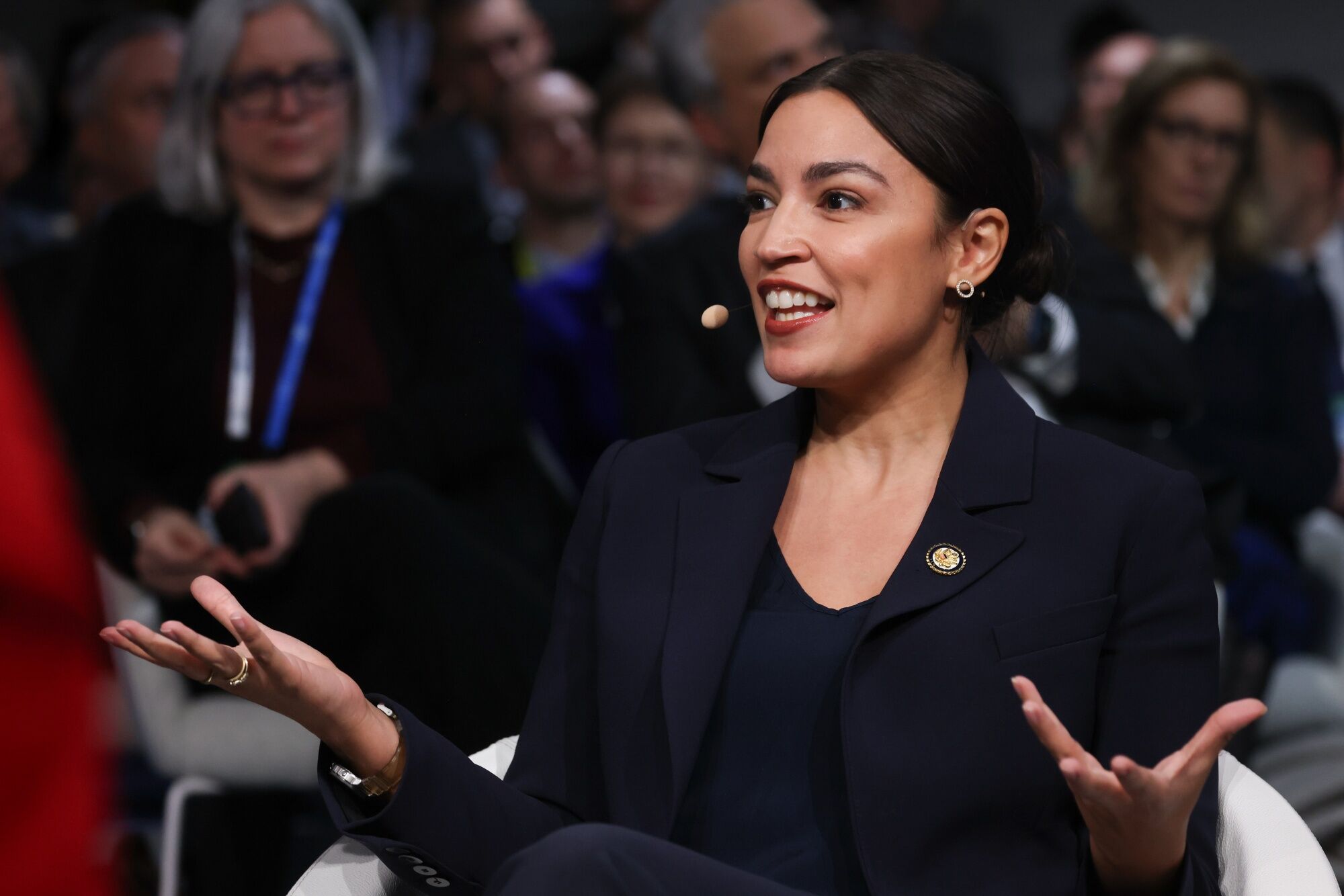 AOC tests foreign-policy waters at Munich conference