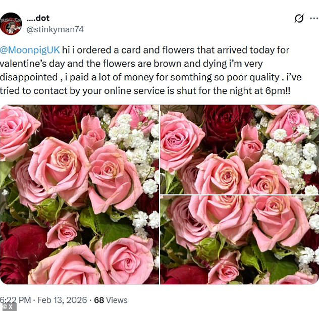 Shoppers left disappointed as their wilted Valentine's Day flowers look ...
