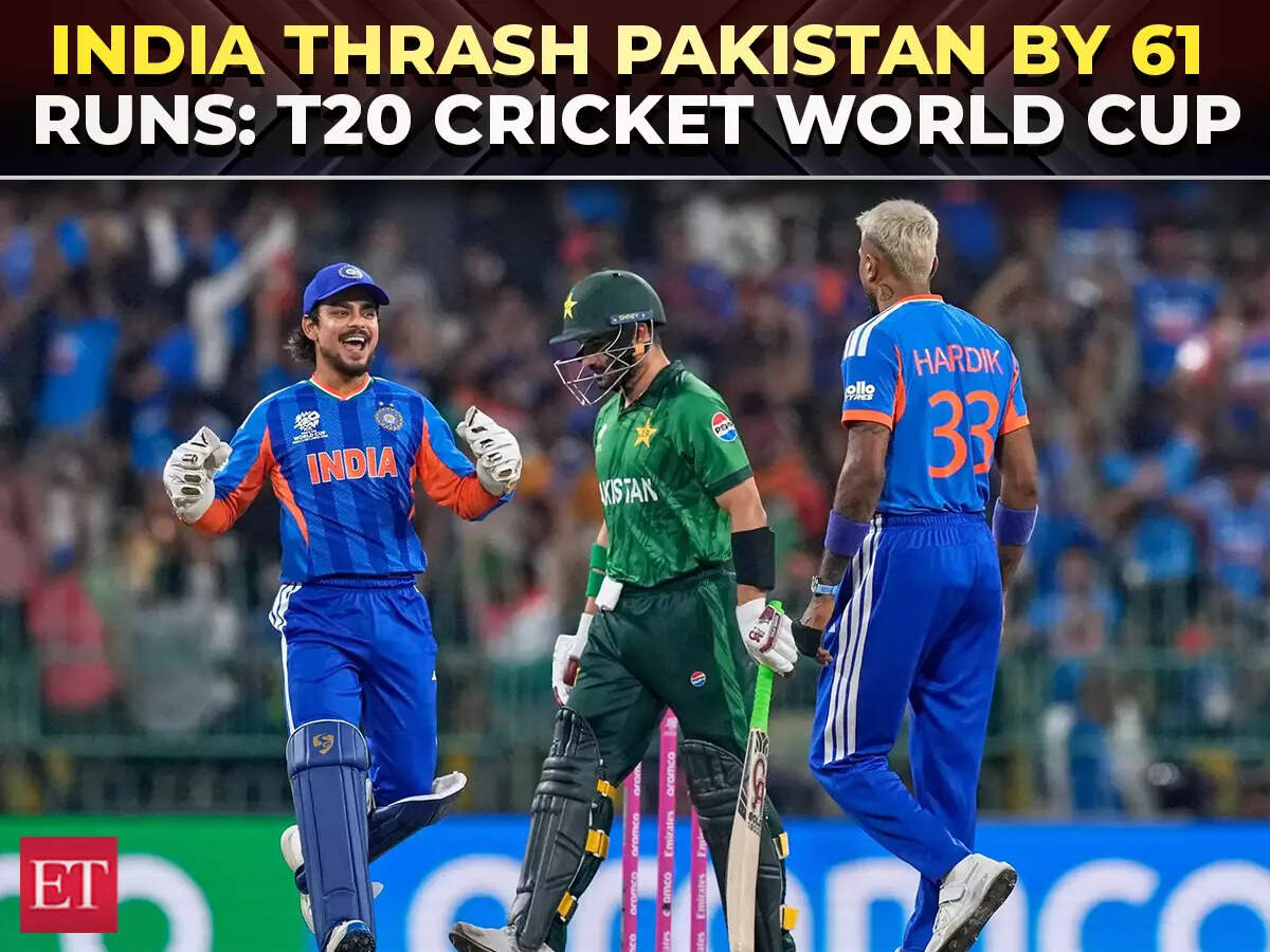 IND vs PAK T20 WC: Kishan’s 77 and bowlers help India thrash Pakistan ...