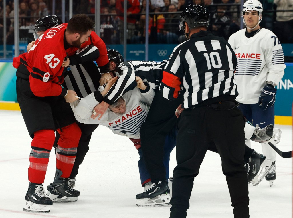 Canada’s Tom Wilson ejected for fighting in fiery Olympics scene